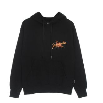 PROPAGANDA Schwarzer Leichter Kapuzenpullover - - Sweatshirts & Hoodies - Herren - Schwarzk - XS
