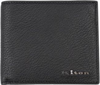 Kiton Homme, Accessoires, Noir, Taille: ONE Size Porte-cartes Bifold