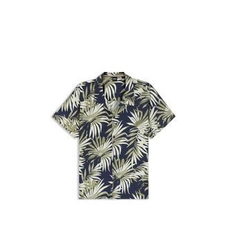 HUGO BOSS Chemise &agrave; col cubain manches courtes &agrave; motif floral