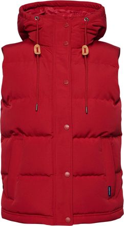 Superdry Damen HOODED EVEREST GILET A7 - Weste, Red