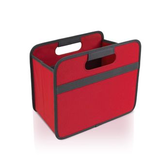 Meori Faltbox Small in Rot - Stabile Klappbox S mit Griffen - perfekte Allzweck Aufbewahrungsl&ouml;sung - Tragkraft bis 30 kg - A100062 - 32 x 26,5 x 27,5 cm