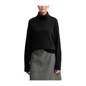 Twinset Femme, Pulls, Noir, Taille: 40 FR Pull col roul&eacute; bicolore en laine m&eacute;lang&eacute;e