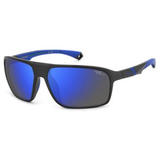 Polaroid Stylische Sonnenbrille mit bunten Gl&auml;sern - - Accessories - Herren - Schwarzk - 64 MM