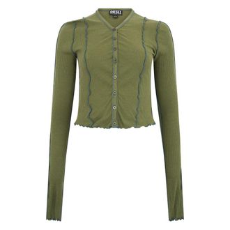 Diesel Vielseitiger Cardigan - - Knitwear - Damen - Gr&uuml;n - M
