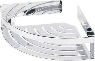 Tiger Caddy Duschkorb, Eckversion groß, Duschablage aus verchromten Edelstahl