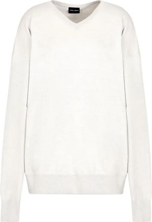 Giorgio Armani Pullover mit V-Ausschnitt - Nude