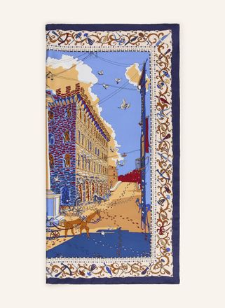 Ferragamo Ferragamo Seidentuch Palazzo blau