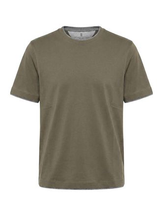Brunello Cucinelli T-Shirt - Vert Fonc&eacute;