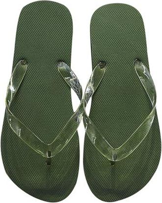 Generic Tongs unisexes tendance creuses respirantes antid&eacute;rapantes pour la plage, Vert, X-Small