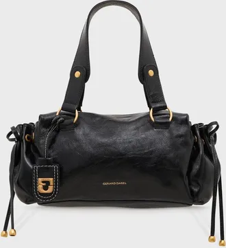 Gerard Darel Sac &agrave; main en cuir effet froiss&eacute; - GRACE - Noir