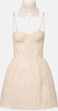 Zimmermann Bustier-Kleid Rebellion aus Leinen und Seide