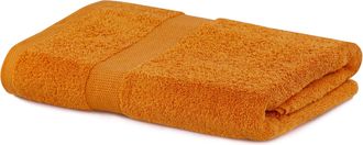 Decoking Badetuch 70x140 cm Baumwolle Qualität 525g/m² orange Duschtuch saugfähig Marina