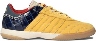 adidas Originals Low-Top Sneaker - Croc-Effect Leather And Suede Sneakers - Gr. 10 - in Gelb - f&uuml;r Damen