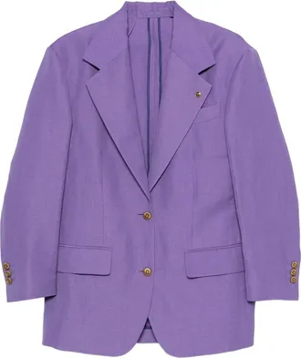 Versace Peak-lapel Single-breasted Blazer