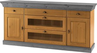 Maison Belfort home24 Sideboard II 185 x 85 x 45cm Braun/Kiefer Laugenfarbig/Kiefer Grau