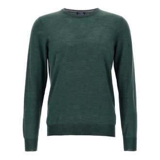 Barba Pullover aus Woll- und Seidenmischung - - Knitwear - Herren - Gr&uuml;n - 2XL