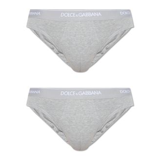 Dolce & Gabbana Briefs 2er-Pack - - Underwear - Herren - Grau - 3XL