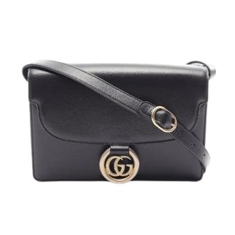 Gucci Pre-owned Leder Schultertasche - - Pre-owned - Damen - Schwarzk - ONE SIZE