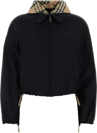 Burberry Femme, Vestes, Noir, Taille: 38 FR Veste &agrave; capuche Newcott