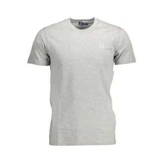 Sergio Tacchini Homme, Tops, Gris, Taille: 2XL T-shirt &agrave; col rond