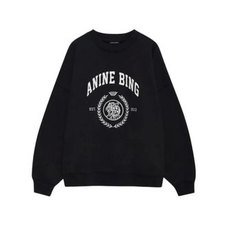 Anine Bing Damen, Sweatshirts & Hoodies, Schwarzk, SGr&ouml;&szlig;e