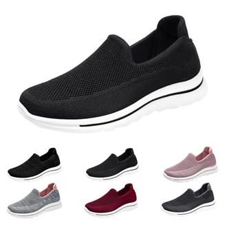 Generic Chaussures orthop&eacute;diques d&eacute;contract&eacute;es pour femme - Coupe large - Maille respirante - Semelle souple - L&eacute;g&egrave;res - Athl&eacute;tiques - Tennis - Baskets confor