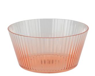 Decoris Schale 15x7cm Kunststoff - Servierschale mit Rillen - Schalen & Sch&uuml;sseln - Dessertschale Eisschale M&uuml;slischale Salatschale Obstschale Dekoschale - Ge