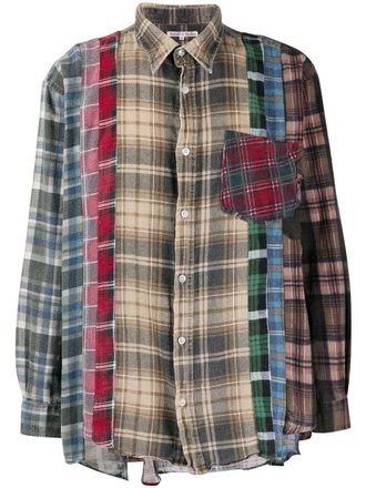 Needles chemise &agrave; design patchwork - Gris
