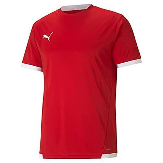 Puma Puma Maillot Teamliga pour Homme, Rouge/Blanc, Taille M