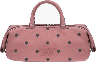 Marge Sherwood Femme, Sacs, Rose, Taille: ONE Size Peanuts Dumpling Suede Leather Ew Piping Bag