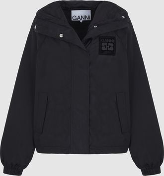 Ganni Veste Flyweight Nylon Black