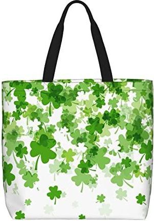 Generic Sac De Courses La Saint-Patrick Sac &Agrave; Bandouli&egrave;re En Toile R&eacute;utilisable De Grande Capacit&eacute; Sacs &Agrave; Main, Pour Shopping, Femmes, Burea, Tous Les Jours