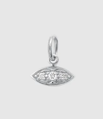 Gigi Clozeau Pendentif Clin doeil Or Blanc Diamants