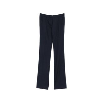 Marella Hosen mit G&uuml;rtelschlaufen und B&uuml;gelfalte - - Trousers - Damen - Blau - L