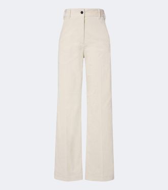 Moncler Weite Hose aus Baumwollcord