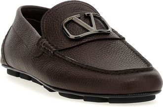 Valentino Garavani Calfskin Slip-On Loafer - Brown