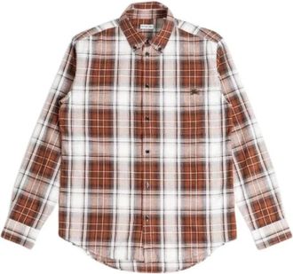 Burberry Homme, Chemises, Brun, Taille: M Madras Check Cotton Shirt