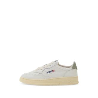Autry Femme, Chaussures, Vert, Taille: 44 EU Medialist Low Leather Baskets