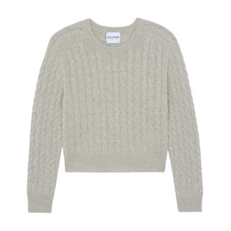 Kujten Caroline Cable Sweater - - Knitwear - Damen - Beige - M