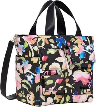Desigual Sac à bandoulière en polyuréthane pour femme, Finition du matériau