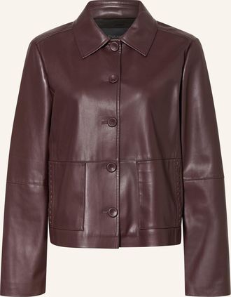 Elena Miro Elena Miro Jacke In Lederoptik braun