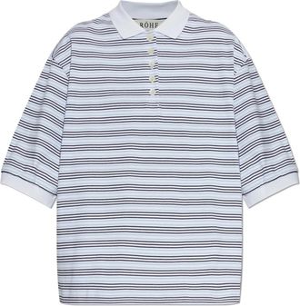 R&oacute;he Femme, Tops, Bleu, Taille: 38 FR Polo Oversize