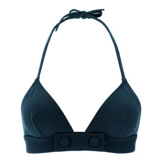 Eres Eres, Femme, Maillots de bain, Bleu, Taille: 42 FR Bord Triangle Bikini Top