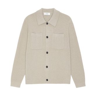 Les Deux Milano Strick Overshirt - - Knitwear - Herren - Beige - L