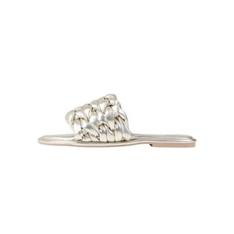 Bronx Goldene Lederschlappen Delan-y 8520-m - - Shoes - Damen - Gelb - 36 EU