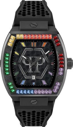 Philipp Plein Homme, Accessoires, Noir, Taille: ONE Size Hexagon Phantom