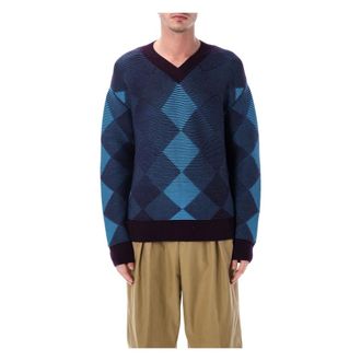 Dries Van Noten Herren, Strickwaren, Blau, MGr&ouml;&szlig;e