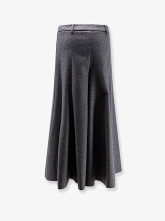 Nude Womens Wool Blend Pantskirt Grey Trousers