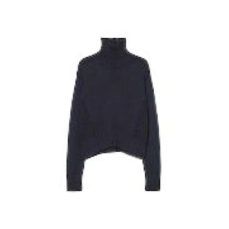 Forte_Forte Zopfstrick-Rollkragenpullover - - Knitwear - Damen - Blau - L
