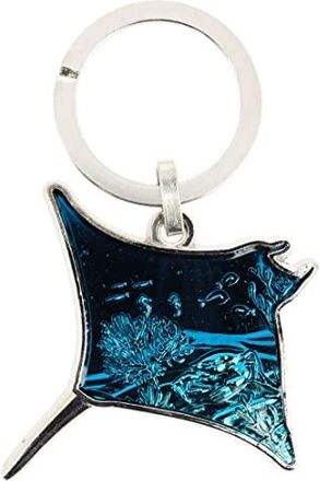 Tony & Paul Porte-cl&eacute;s - Raie Manta - Animaux - Fantaisie - Fabriqu&eacute;s en France &agrave; Saumur par un ma&icirc;tre m&eacute;dailleur